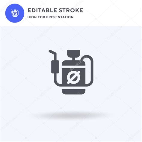 Vector De Icono De Plaguicida Signo Plano Lleno Pictograma Sólido