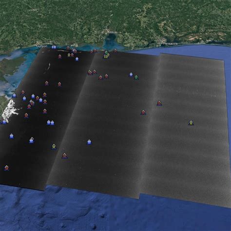 Sar Ship Detections Blue Icons And Ais Pairs Circles Coloured Download Scientific Diagram