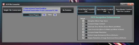 The OCR File Converter