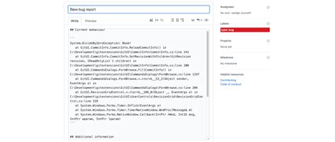 Create An Issue From Nbug Report · Issue 5064 · Gitextensions
