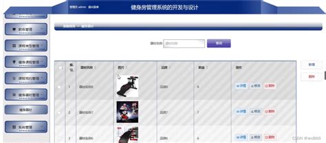 Javaphpnodejspython健身房管理系统的开发与设计【2024年毕设】 Csdn博客