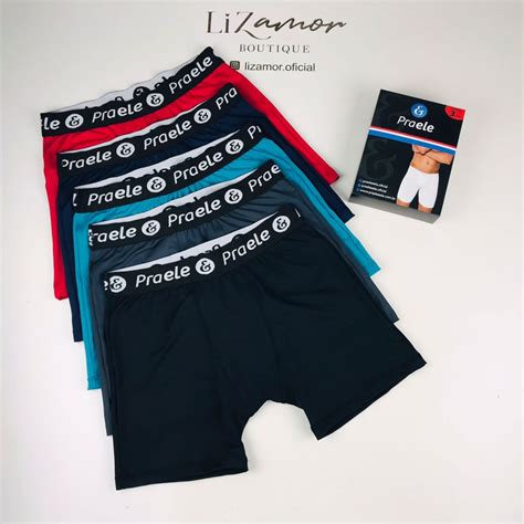 Masculino Cueca Boxer Long Leg Uv Dry Com Elástico Slip