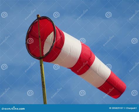 Windsock Indicator Of Wind On Runway Airport Wind Cone Indicating Wind