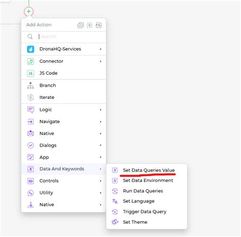 Set Data Queries Value