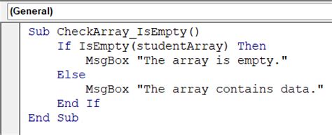 How To Check If An Array Is Empty In Excel Vba 3 Ways Excel Insider