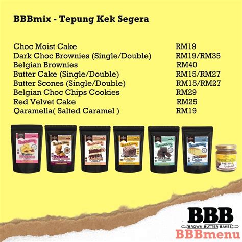 Tepung Kek Segera Sedap Brown Butter Bakes Instant Cake Mix Shopee