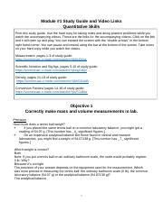 Module Study Guide And Video Links Doc Module Study Guide And