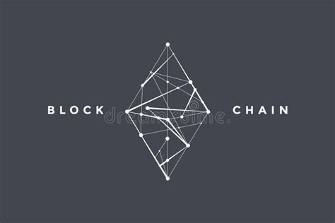 Template Logo For Blockchain Technology Stock Vector Illustration Of