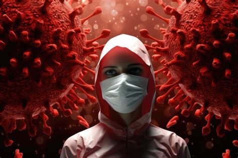 Premium Ai Image Virus Microscopic Infectious Agent Nucleic Acid Rna