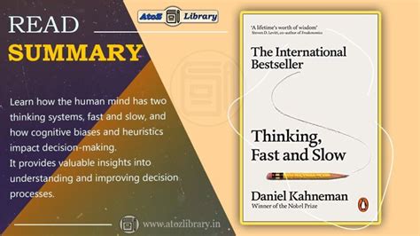 atoz library on linkedin thinking fast and slow by daniel kahneman full book summary read more …