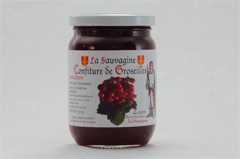 Confiture De Groseilles épépinées La Sauvagine
