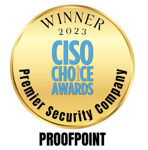 Proofpoint Wins Top Honors At 2023 Ciso Choice Awards Proofpoint Us