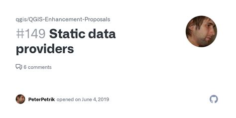 Static Data Providers · Issue 149 · Qgisqgis Enhancement Proposals