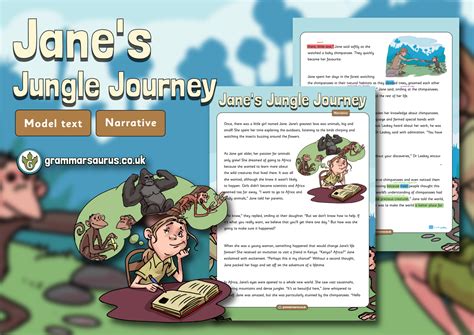 Year 3 Model Text Narrative Janes Jungle Journey Grammarsaurus