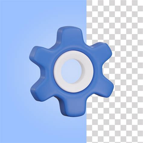 Premium Psd 3d Setting Icon 1