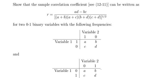 Solved Show That The Sample Correlation Coefficient [see