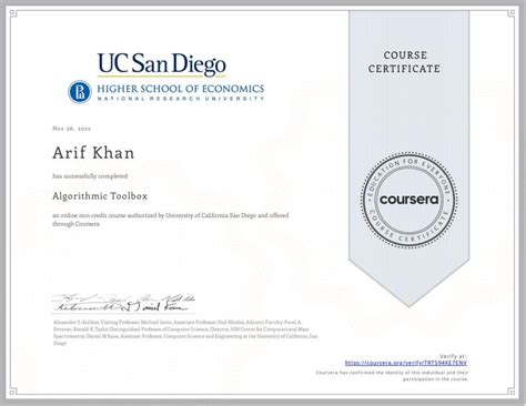 Arif Khan On Linkedin Finished The Algorithmic Toolbox Course On Coursera
