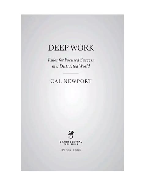 Deep Work Book Pdf Instapdf