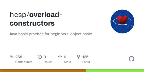Github Hcspoverload Constructors Java Basic Practice For Beginners