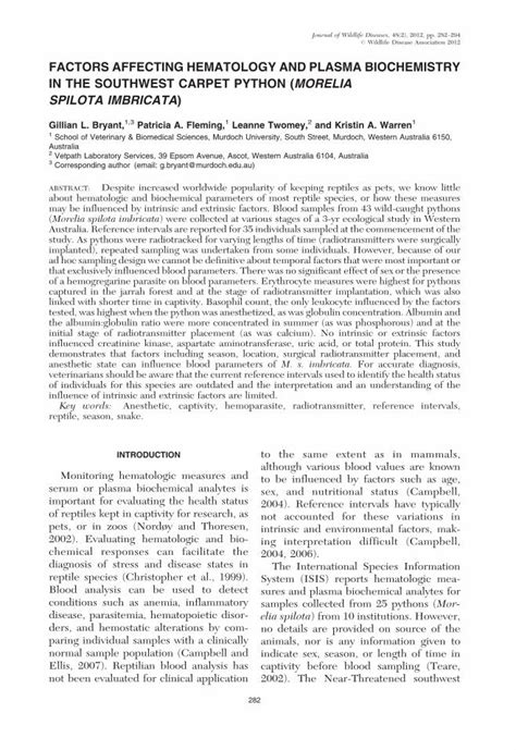 Pdf Factors Affecting Hematology And Plasma Cell Dyntm Cell Dyn