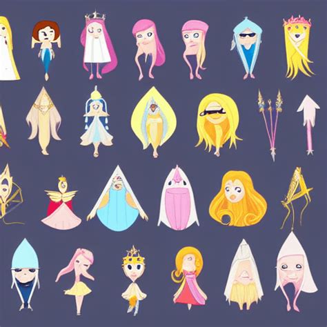 Adventure Time Princesses Graphic · Creative Fabrica