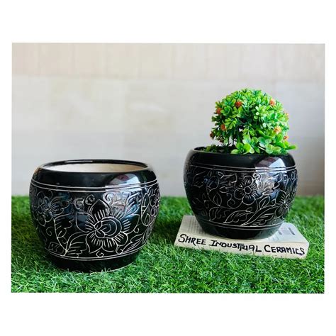 Hand Building Ceramics Ceramic Tulsi Pot For Interior Decor At ₹ 225