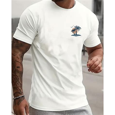 Mens T Shirt Tee Short Sleeve Shirt Tee Top Short Sleeve Crew Neck
