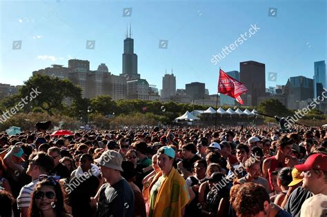 Atmosphere Lollapalooza Grant Park Chicago Illinois Editorial Stock