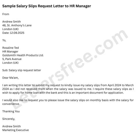 Passport Renewal Request Letter Sample Format And Example