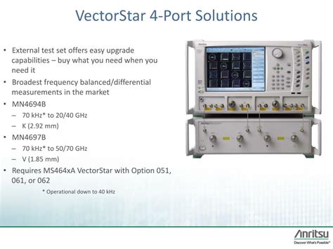 PPT Accurate Differential Device Characterization Using VectorStar