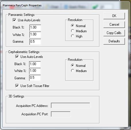 Xray And Image Settings
