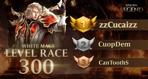 Lemuria Legend 🏆 We Have Our First Level Race Top 3 Facebook