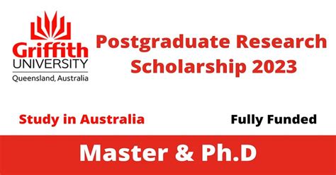 Griffith University International Postgraduate Research Scholarship