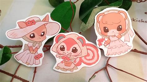 Animal Crossing Stickers · Acnh Poppy Oak Maple Sweet Fauna