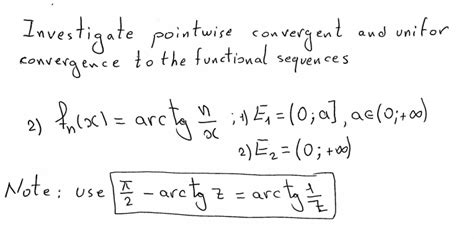 Solved Investigate Pointwise Convergent And Unitor