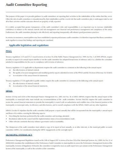 11 Audit Committee Report Templates In Pdf Doc