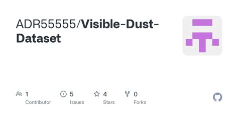 Github Adr55555visible Dust Dataset