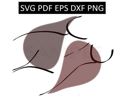 Nude Erotic Sensual Sexy Aesthetic Female Line Art Silhouette Drawing Digital Design Download