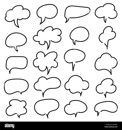 Speech Bubble Sign Set Icon Vector Illustration On White Background