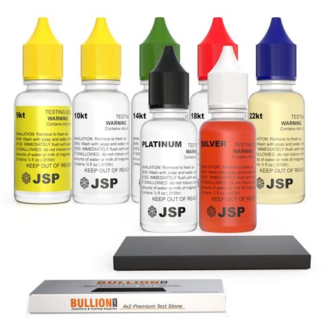 Gold Silver Platinum Testing Kit With Slate Stone Bullioncare