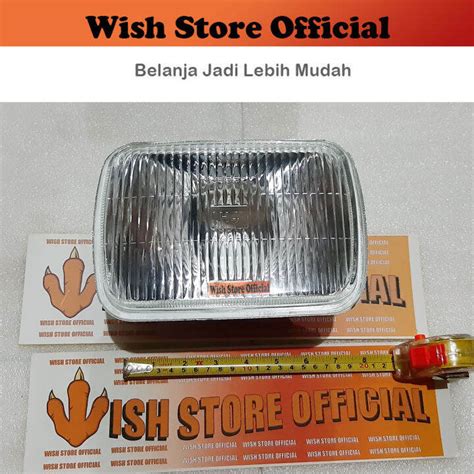 HEADLAMP LAMPU BESAR DEPAN HEAD LAMP UTAMA Universal Kotak Persegi 7 Inch Standart DNY Satuan 1