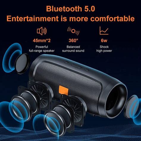 Портативная беспроводная Bluetooth колонка Charge-3 Mini Plus с USB, SD ...