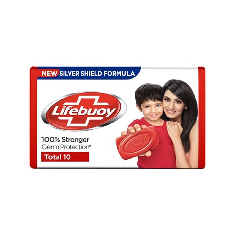 Lifebuoy Body Wash Bar Soap Box 125g Total 10 Germ Protection Silver