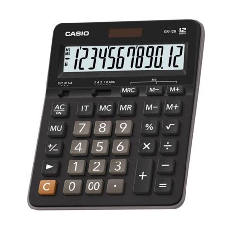 เครื่องคิดเลข Casio รุ่น Gx 12b สีดำ สินค้าคุณภาพ เครื่องคิดเลขคาสิโอ ของแท้ Shopee Thailand