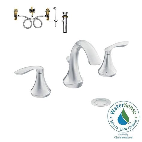 Moen Eva 8 In Widespread 2 Handle Bathroom Faucet Trim Kit With Valve