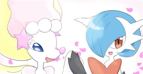 Mega Gardevoir Pokemonfanart Pokémon Illustration 色違いのアシレーヌと色違いのメガ