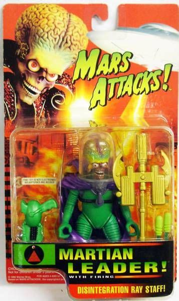 Mars Attacks Trendmasters Set De 4 Figurines Martian Leader