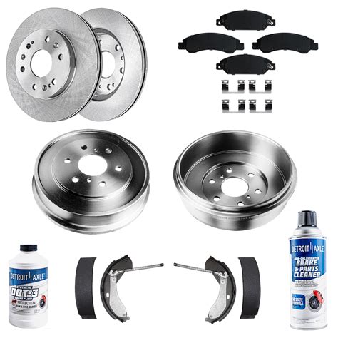 Rear Brake Drums Pair