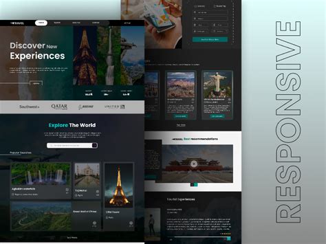 travel website concept free download ui4free