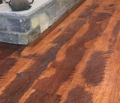 Hit And Miss Textured White Oak Floor Vermont Plank Flooring